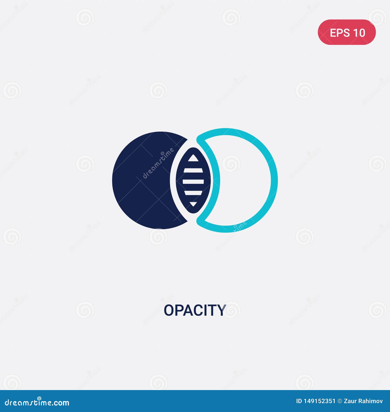 Two Color Opacity Vector Icon from Edit Tools Concept. Isolated Blue ...