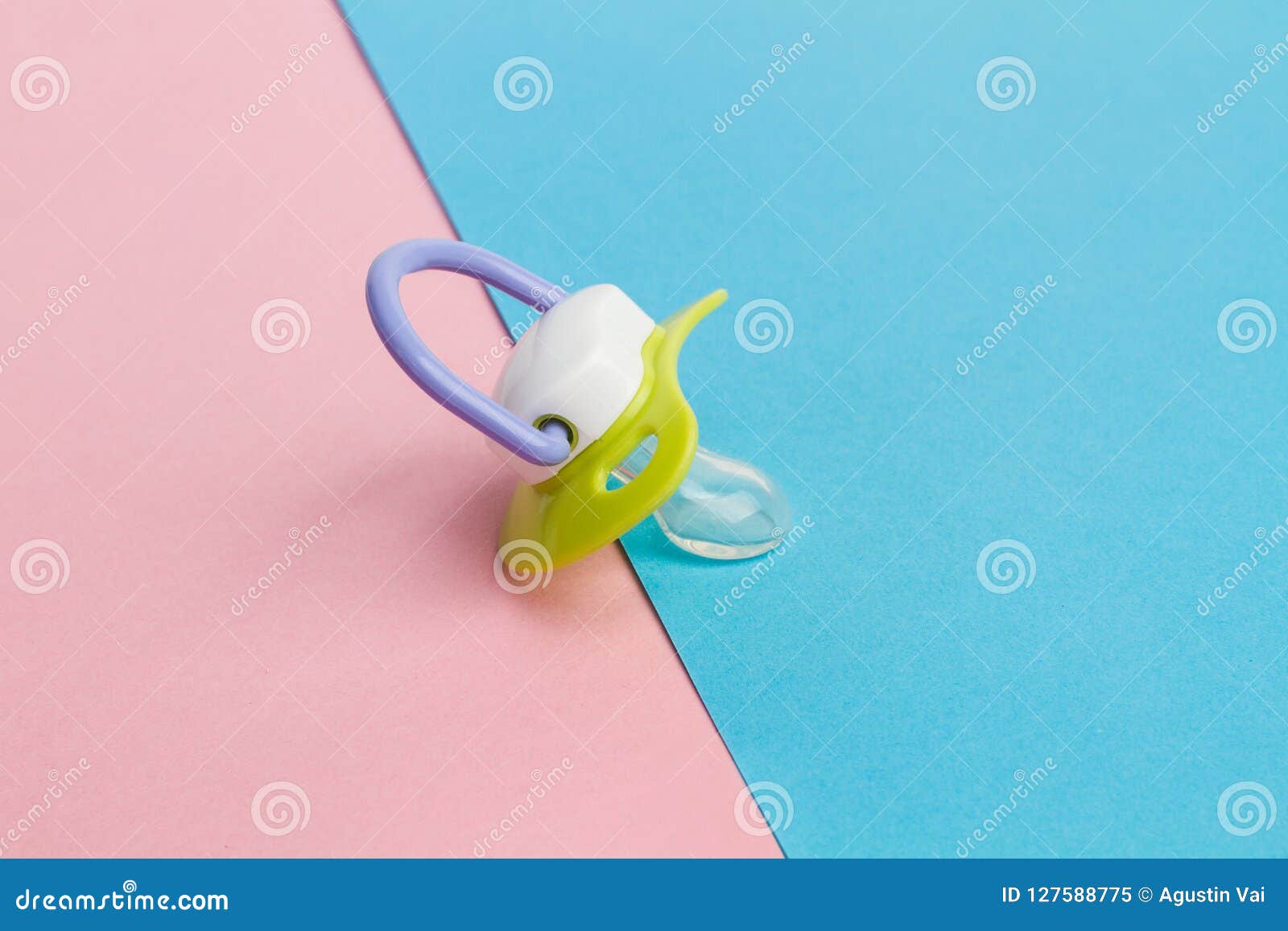 A two color pacifier stock image. Image of maternity - 127588775
