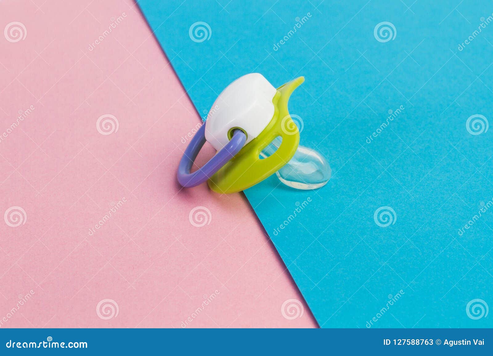 A two color pacifier stock image. Image of view, pacifier - 127588763