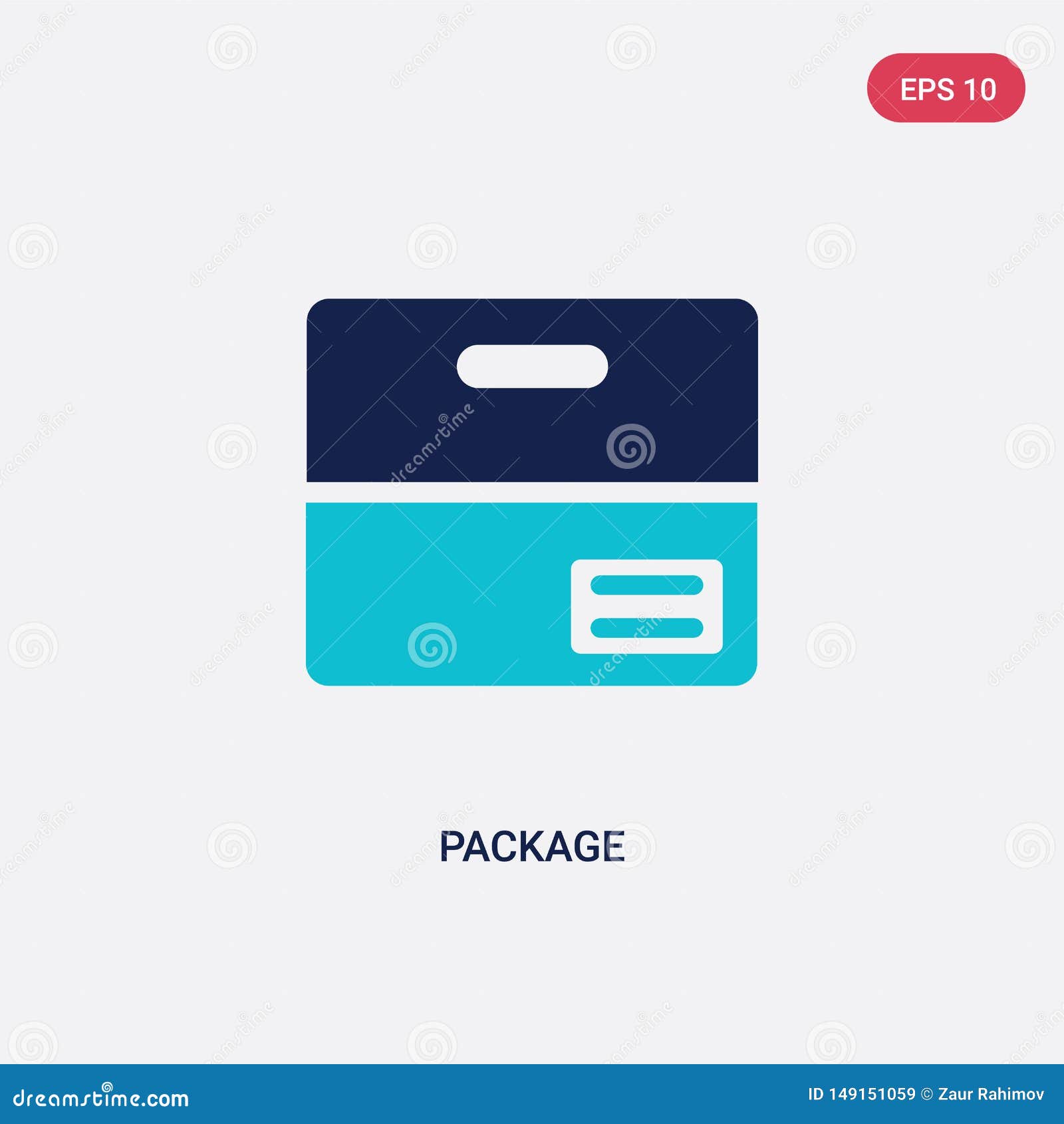 Two Color Package On Trolley Vector Icon From Delivery And Logistics ...