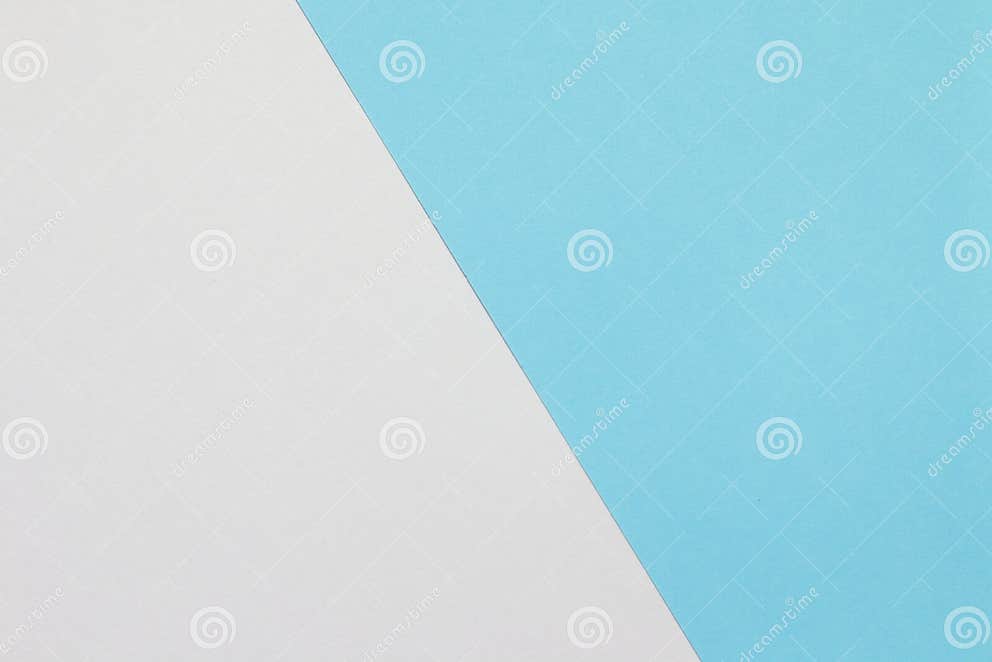 Two Color Paper with Blue and White Overlap on the Floor and Split Half ...