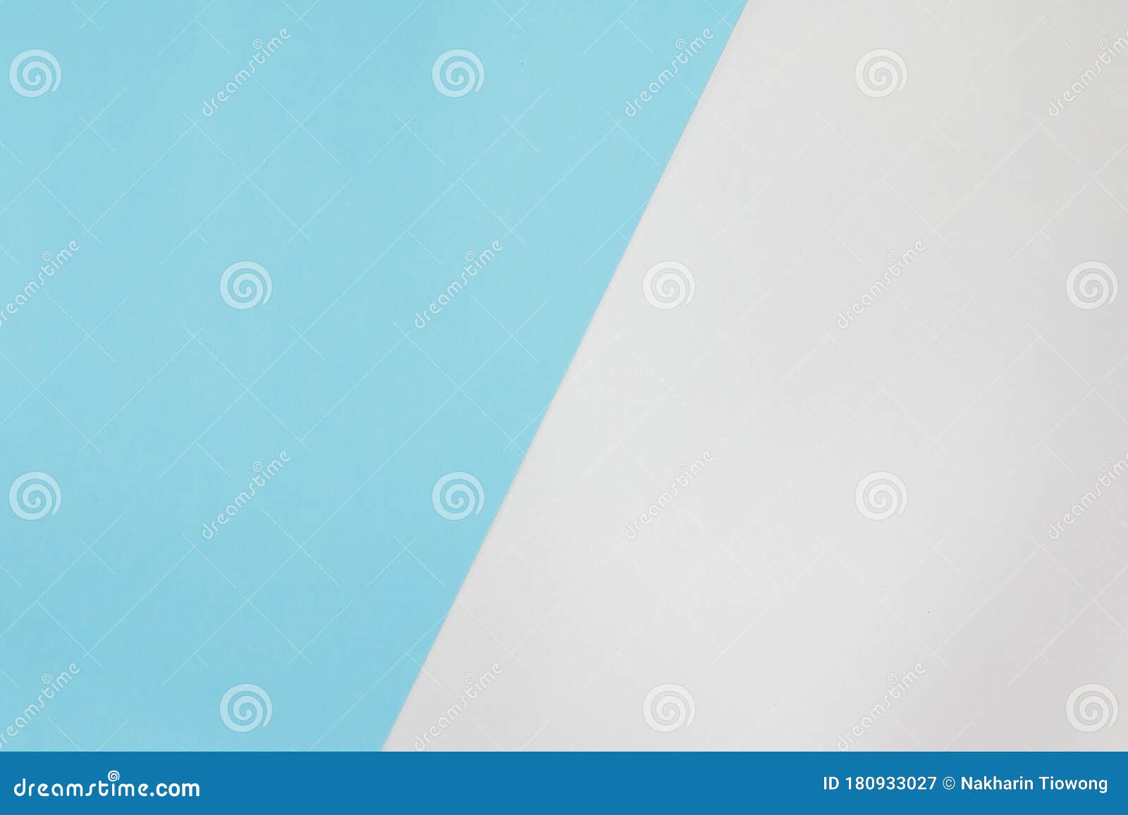 Two Color Paper with Blue and White Overlap on the Floor and Split Half ...