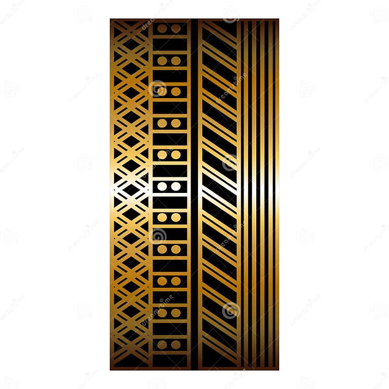 Two-color Pattern with Geometric Figures Stock Illustration ...