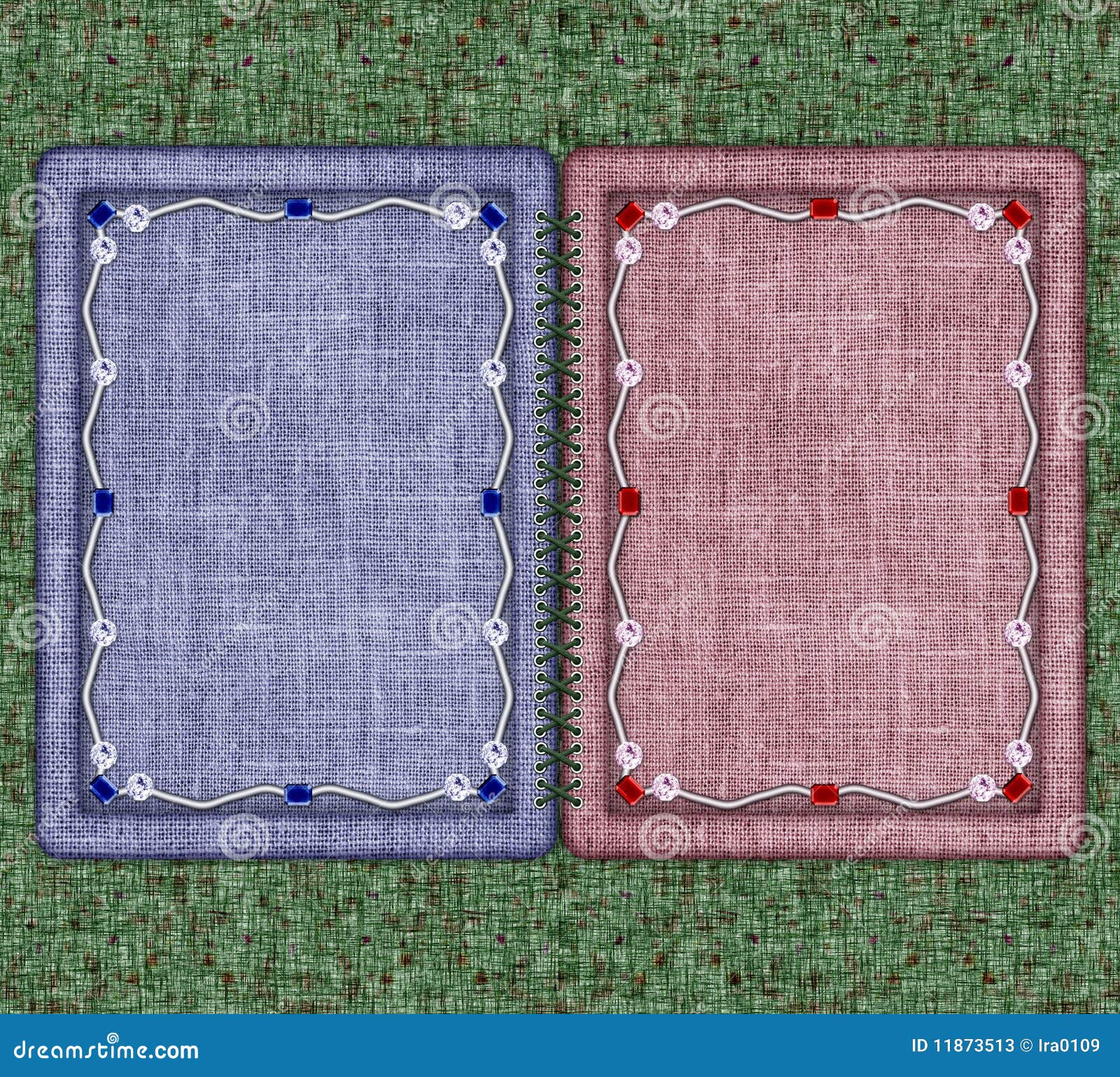 Two color picture frame stock illustration. Illustration of fabric ...