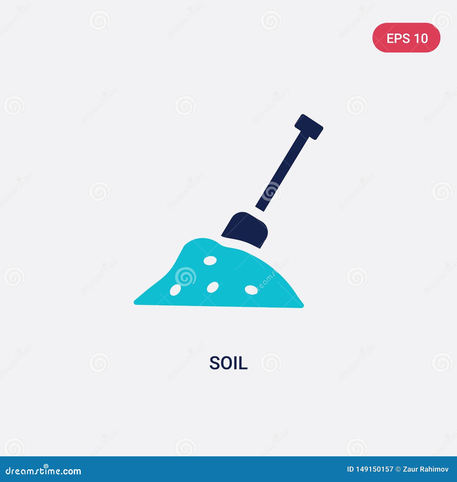Two Color Soil Vector Icon from Construction and Tools Concept ...