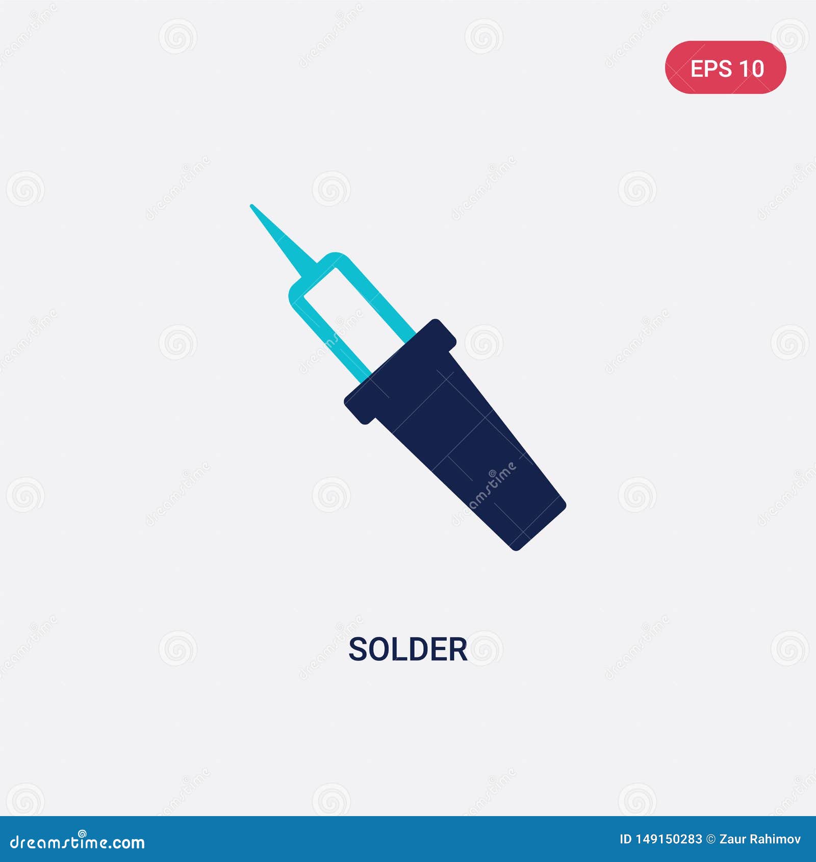 Two Color Solder Vector Icon from Construction and Tools Concept ...
