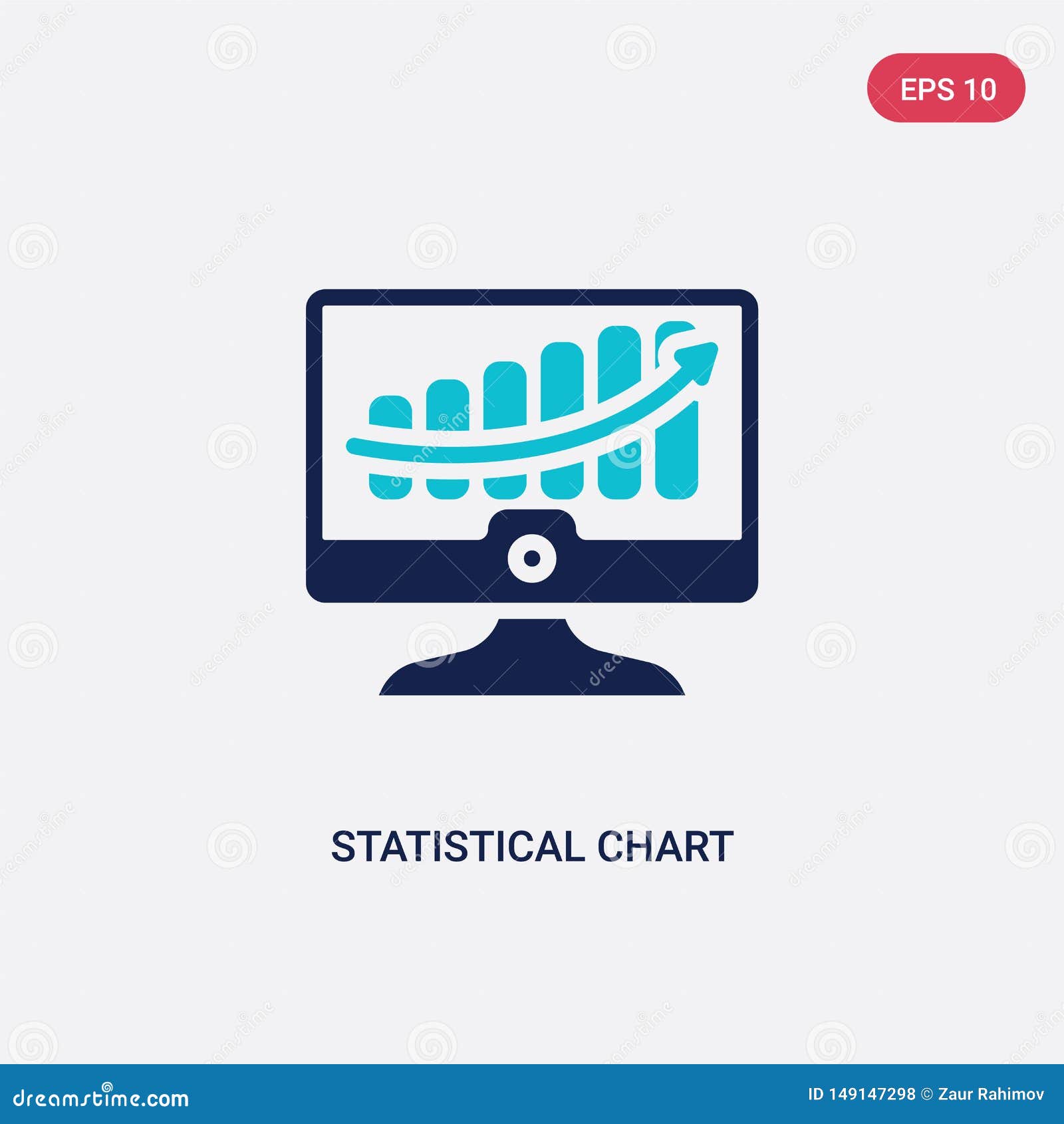 Two Color Statistical Chart Vector Icon from Business Concept. Isolated ... Two Color Statistical Chart Vector Icon from Business Concept. Isolated ...