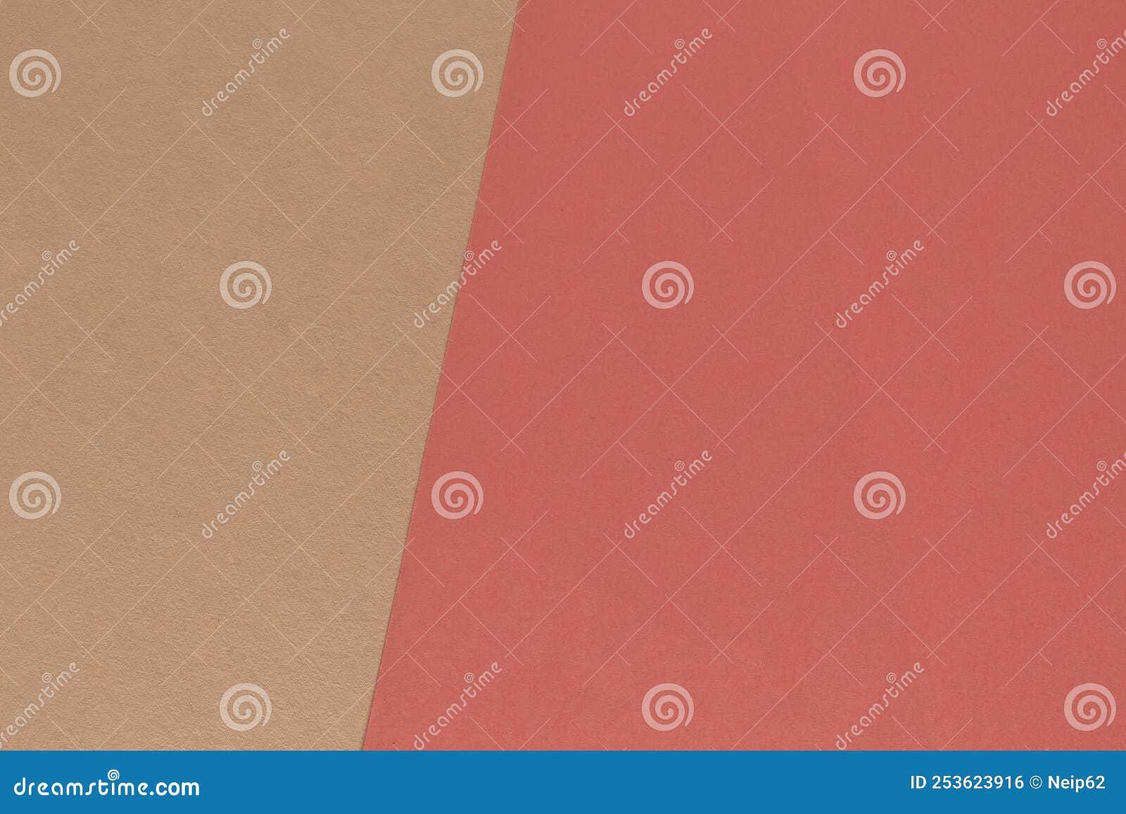 Two Color Texture with Empty Space. Beige and Orange Pastel Paper ...