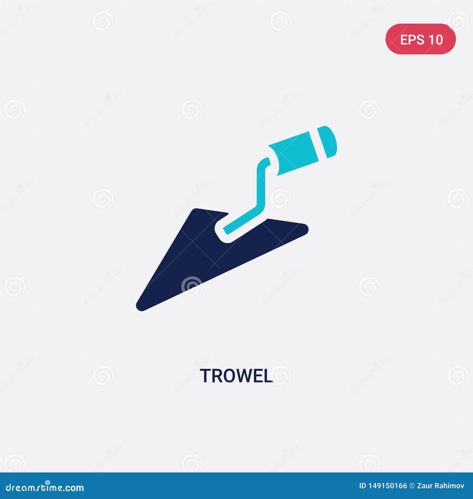 Two Color Trowel Vector Icon from Construction Tools Concept. Isolated ... Two Color Trowel Vector Icon from Construction Tools Concept. Isolated ...