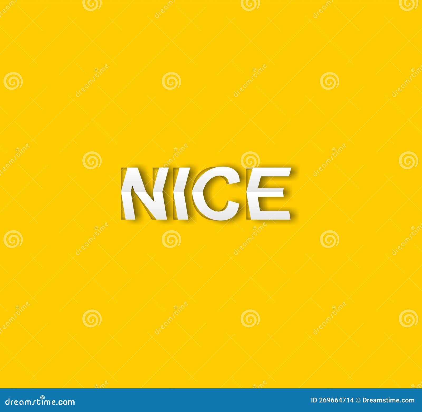 Two-color Typography Nice Design Stock Vector - Illustration of format, featuring: 269664714