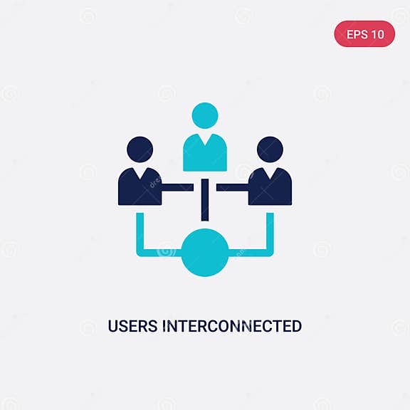 Two Color Users Interconnected Vector Icon from Business and Analytics ... Two Color Users Interconnected Vector Icon from Business and Analytics ...