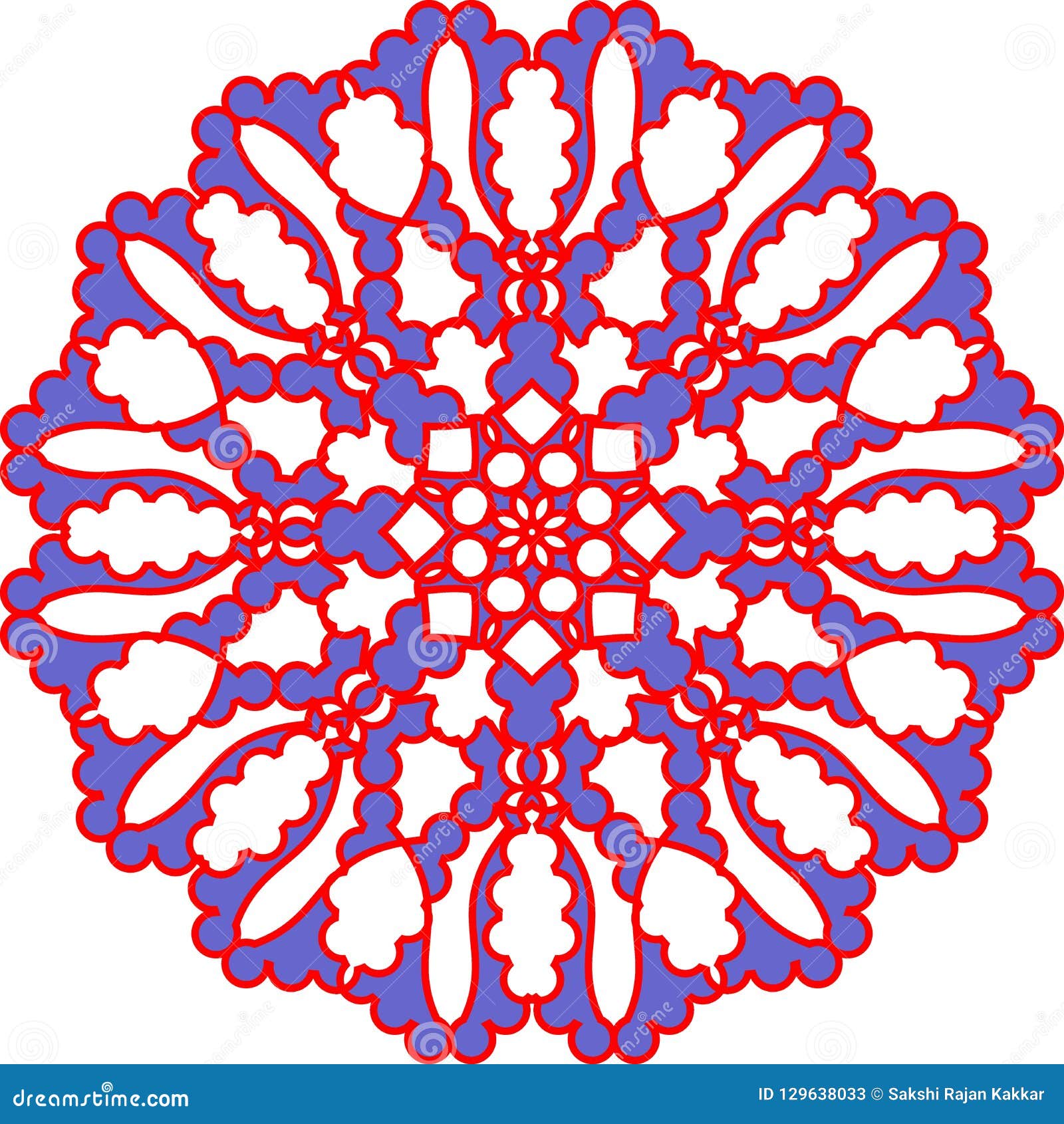 Two Color Vector and Abstract Repeat Design Stock Vector - Illustration ...