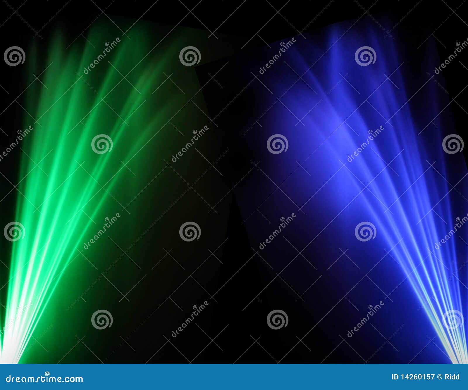 Two colored beams stock illustration. Illustration of digitally - 14260157