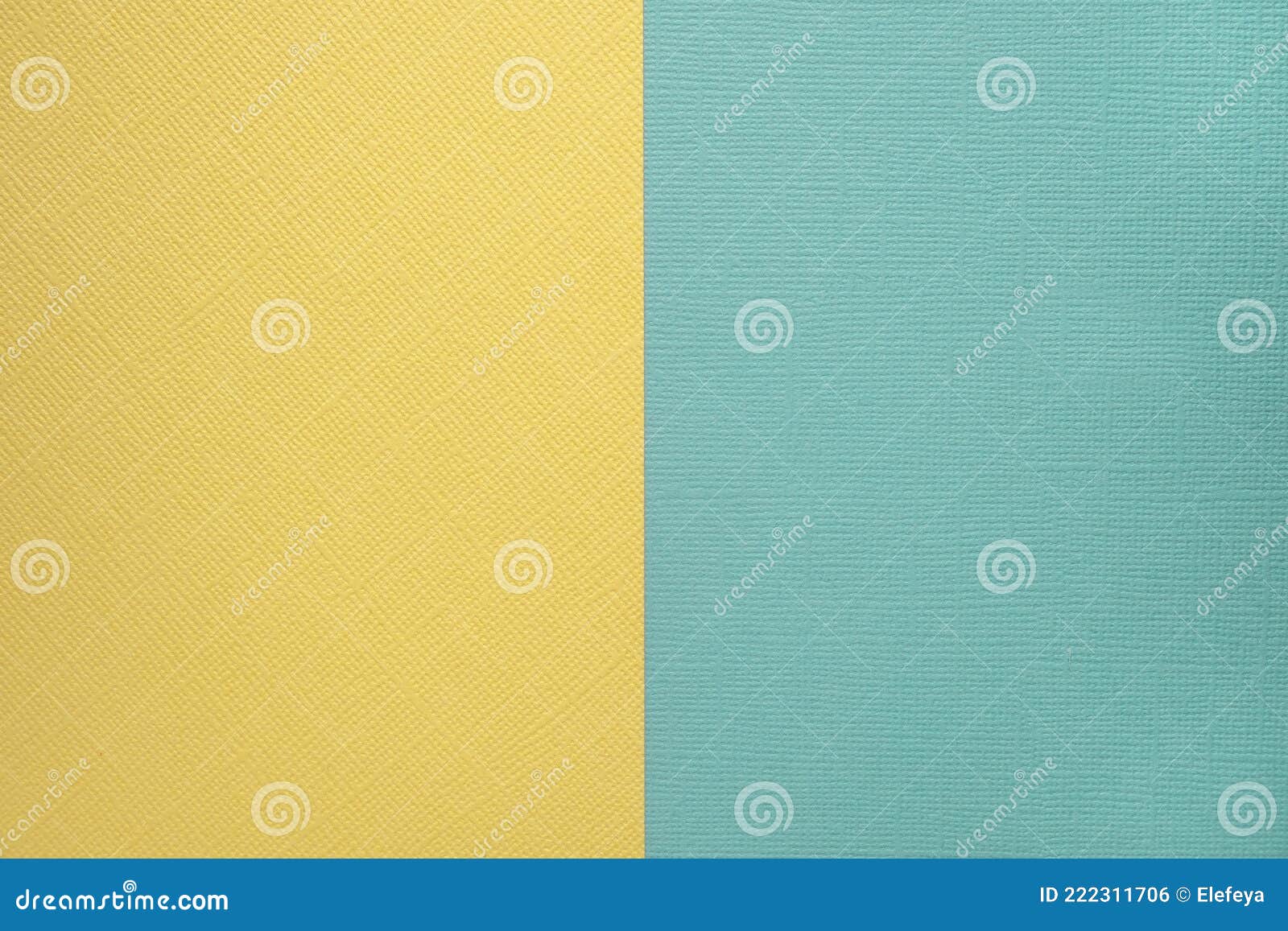 Two Colored Papers with a Blue and Yellow Overlay on the Floor. they ...