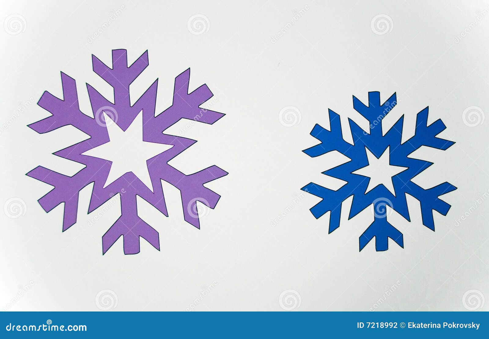 Two colored snowflakes stock photo. Image of magenta, frost - 7218992