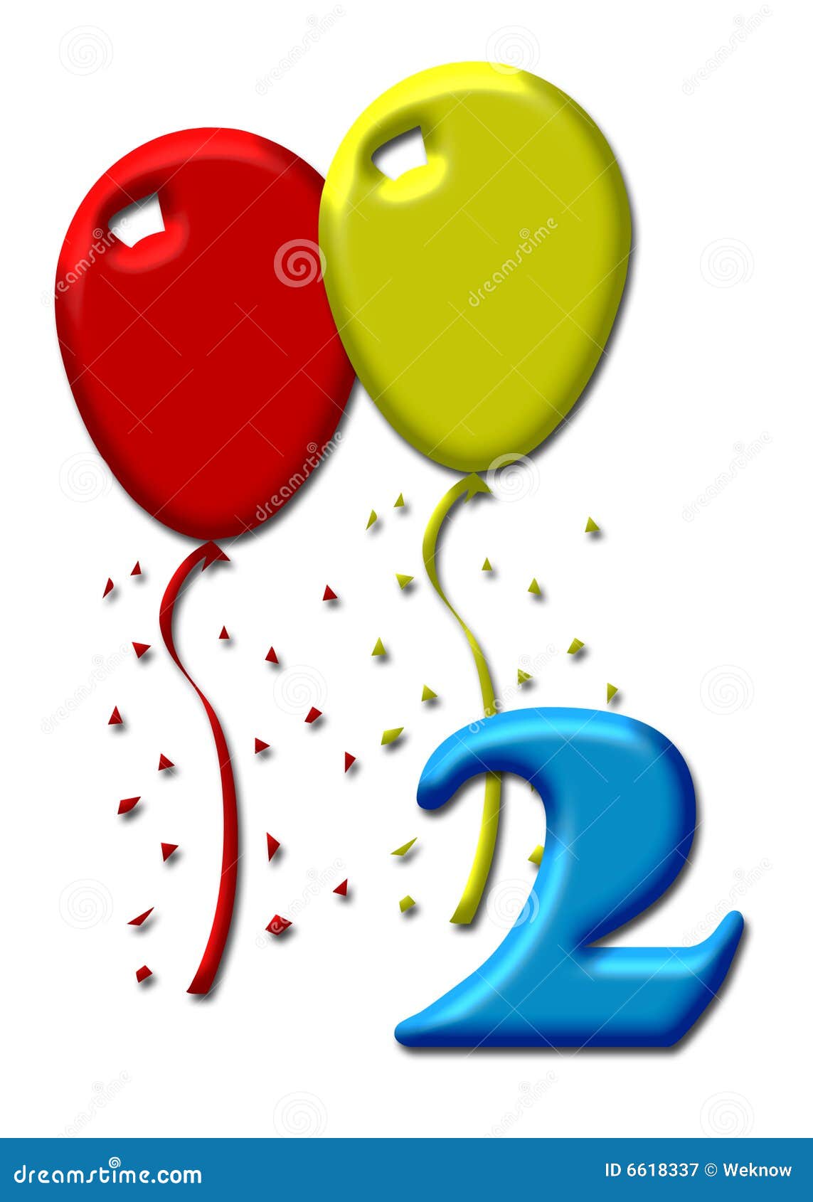 Two colorful balloons stock illustration. Illustration of birthday ...