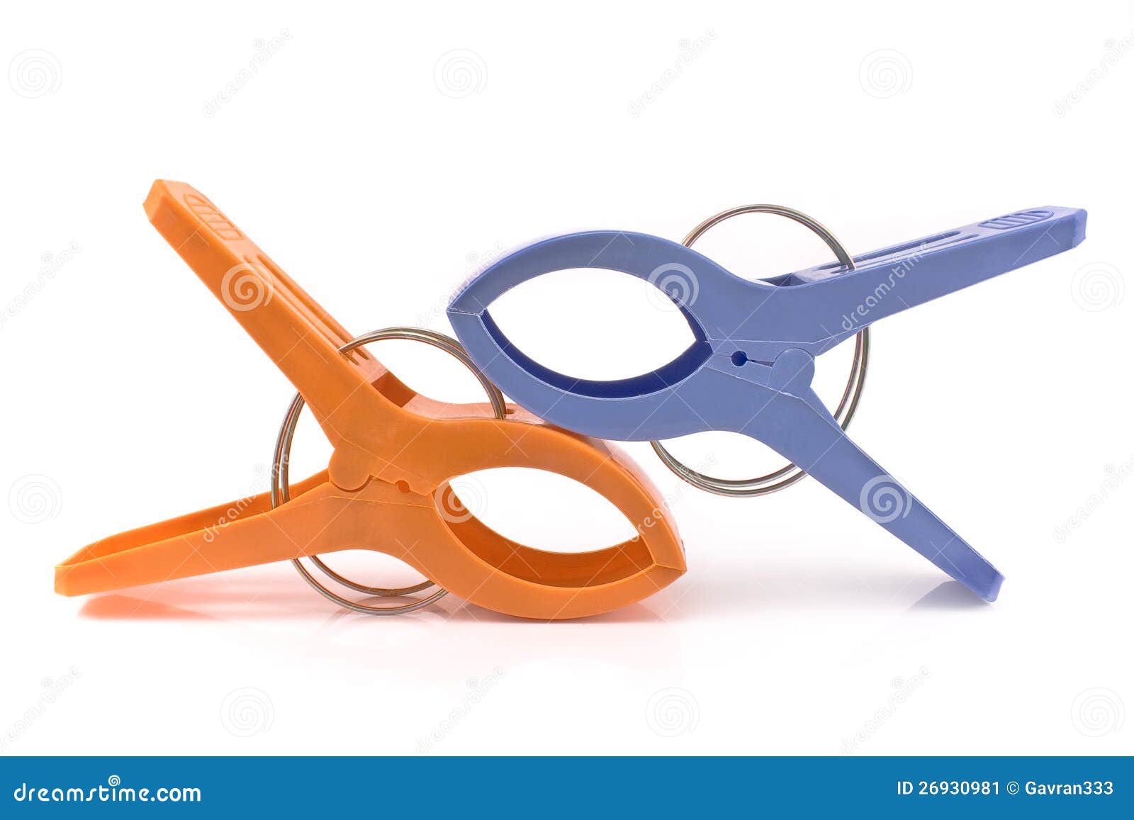 Two Colorful Large Cloth Pins Stock Image - Image of clip, four: 26930981