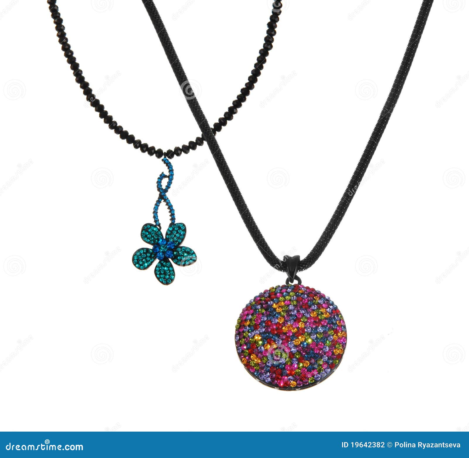Two colorful pendants stock photo. Image of feminine - 19642382