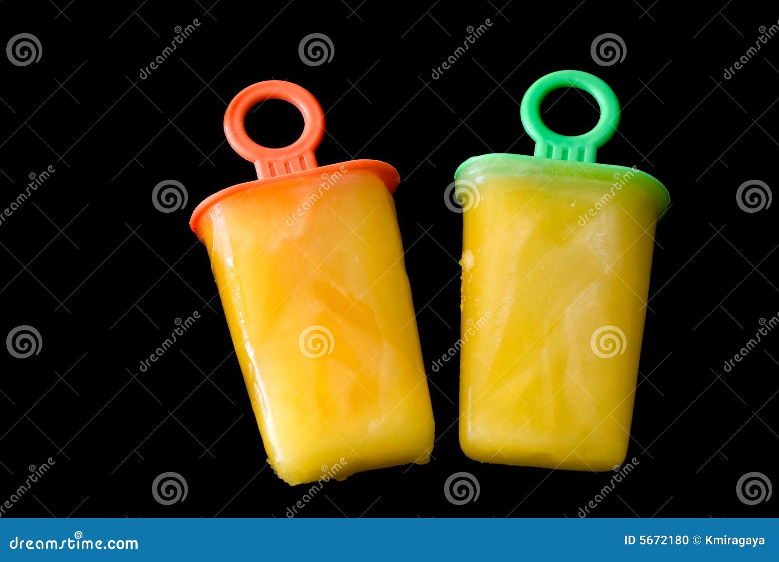 Two colorful popsicles stock photo. Image of lolipop, gastronomy - 5672180