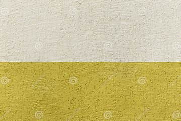 Two Colors Paint Bright Yellow Vibrant on Wall Surface Abstract ...
