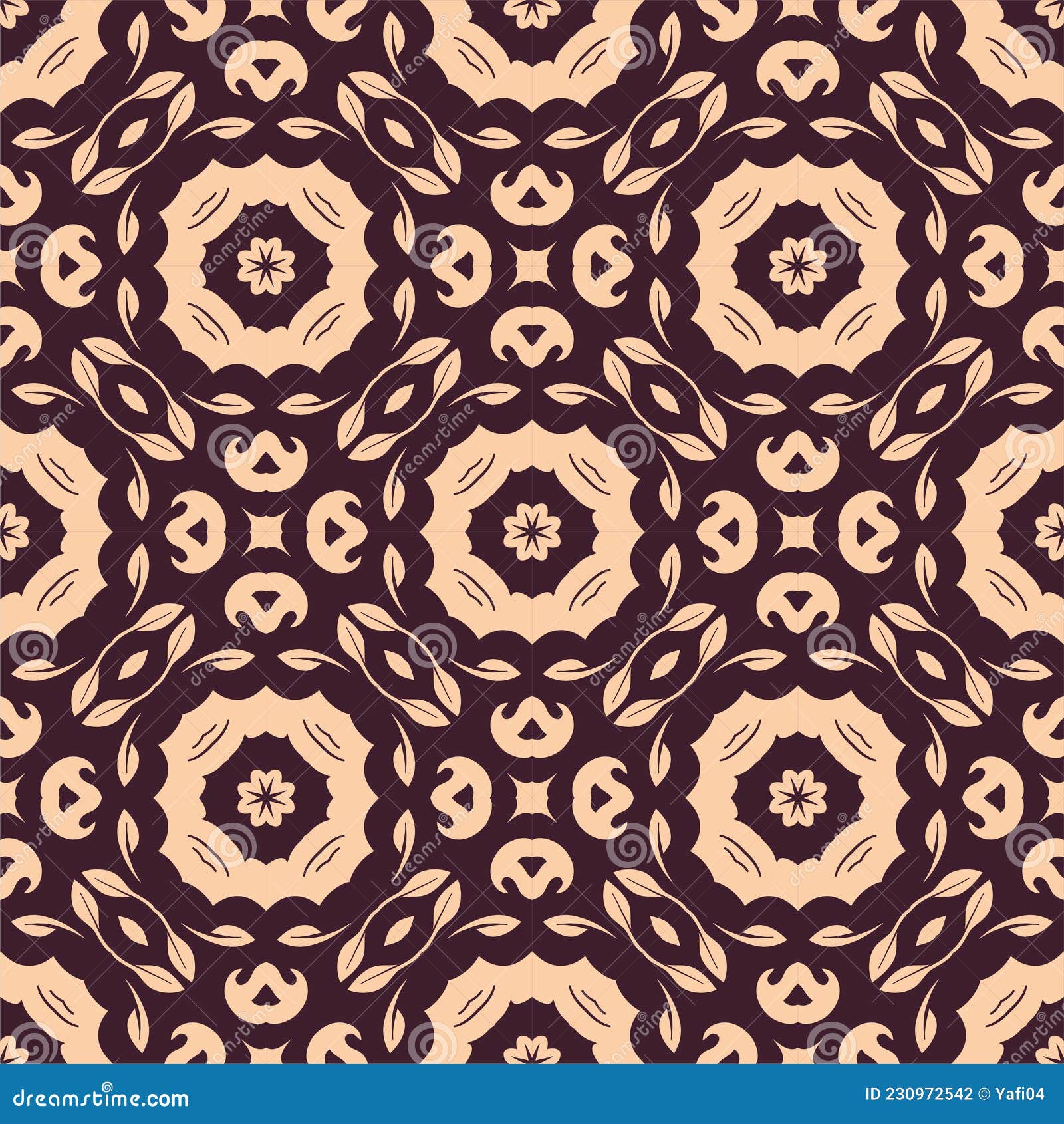 Two Colors Pattern Ornament Background. Ethnic Seamless Ready for Print ...