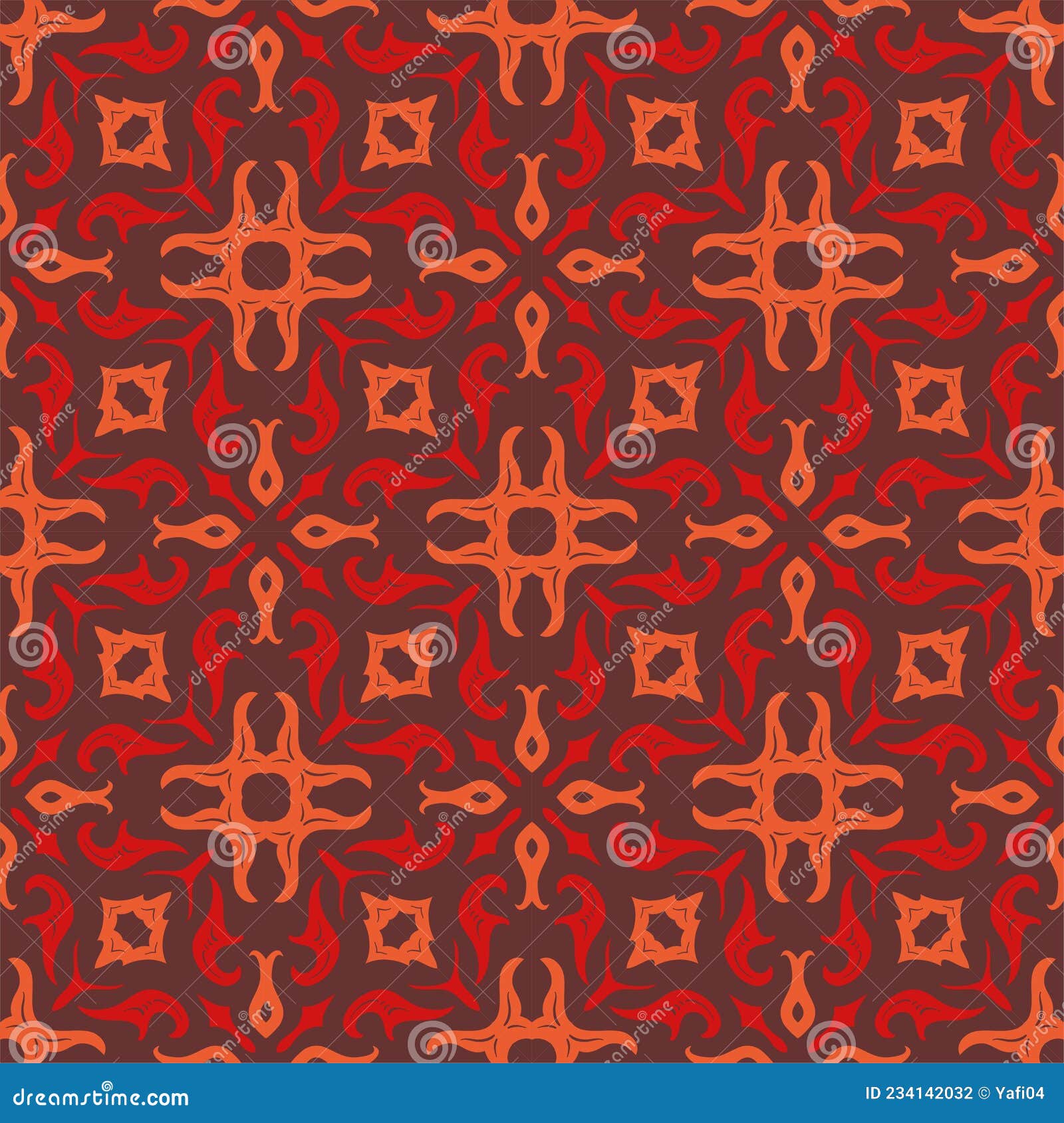 Two Colors Pattern Ornament Shape. Simple Seamless Abstract Background ...