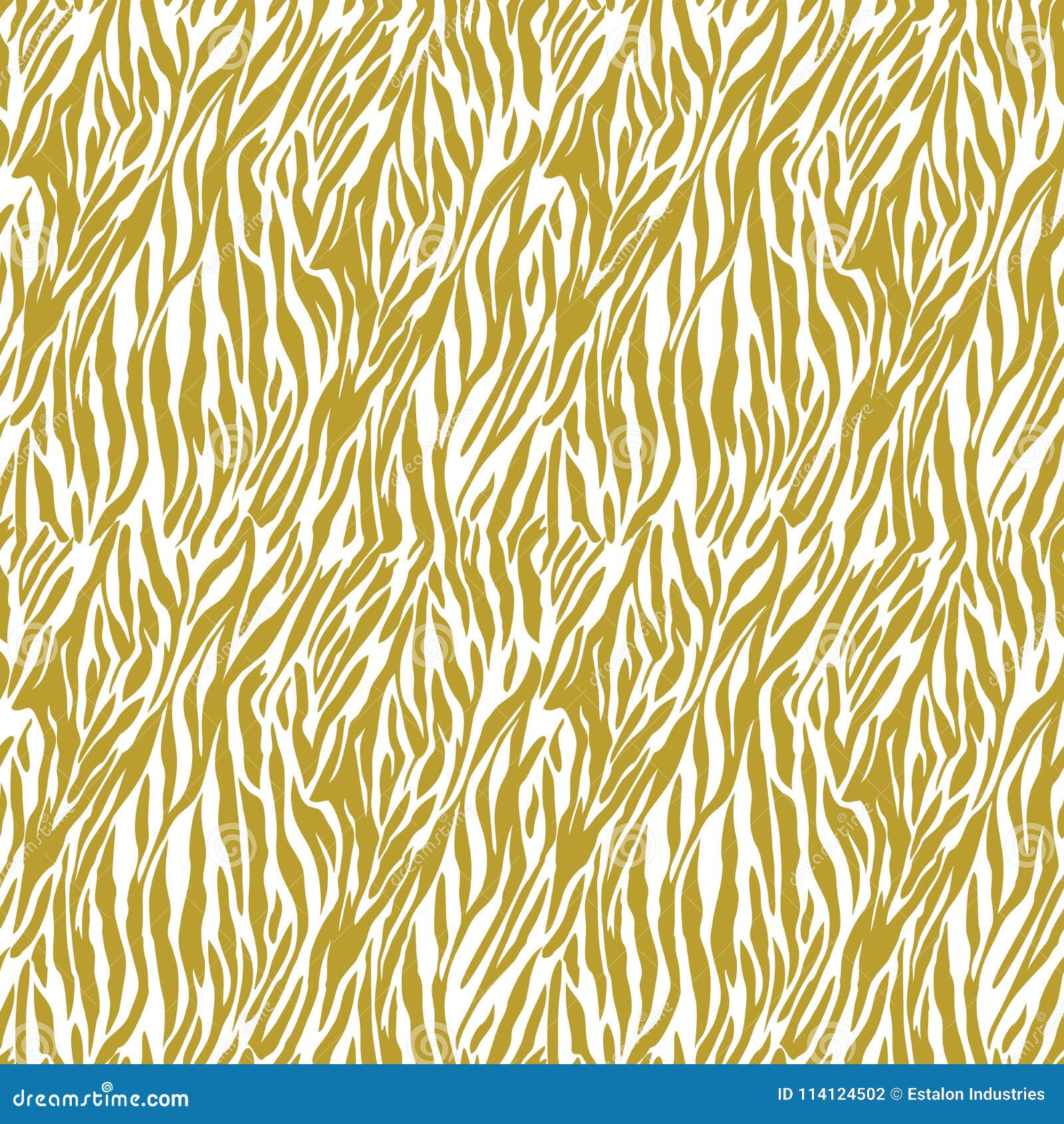 Gold on White Zebra Stripe Print Seamless Repeat Pattern Background ...