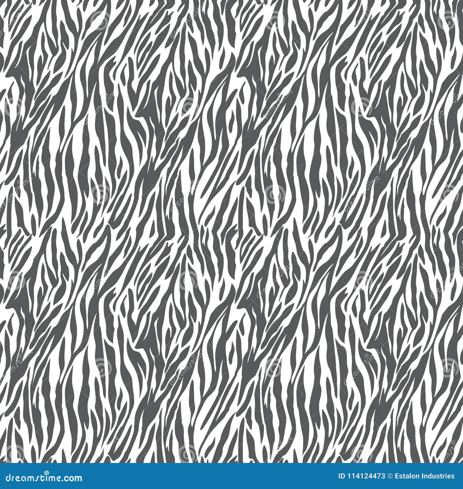Grey on White Zebra Stripe Print Seamless Repeat Pattern Background ...