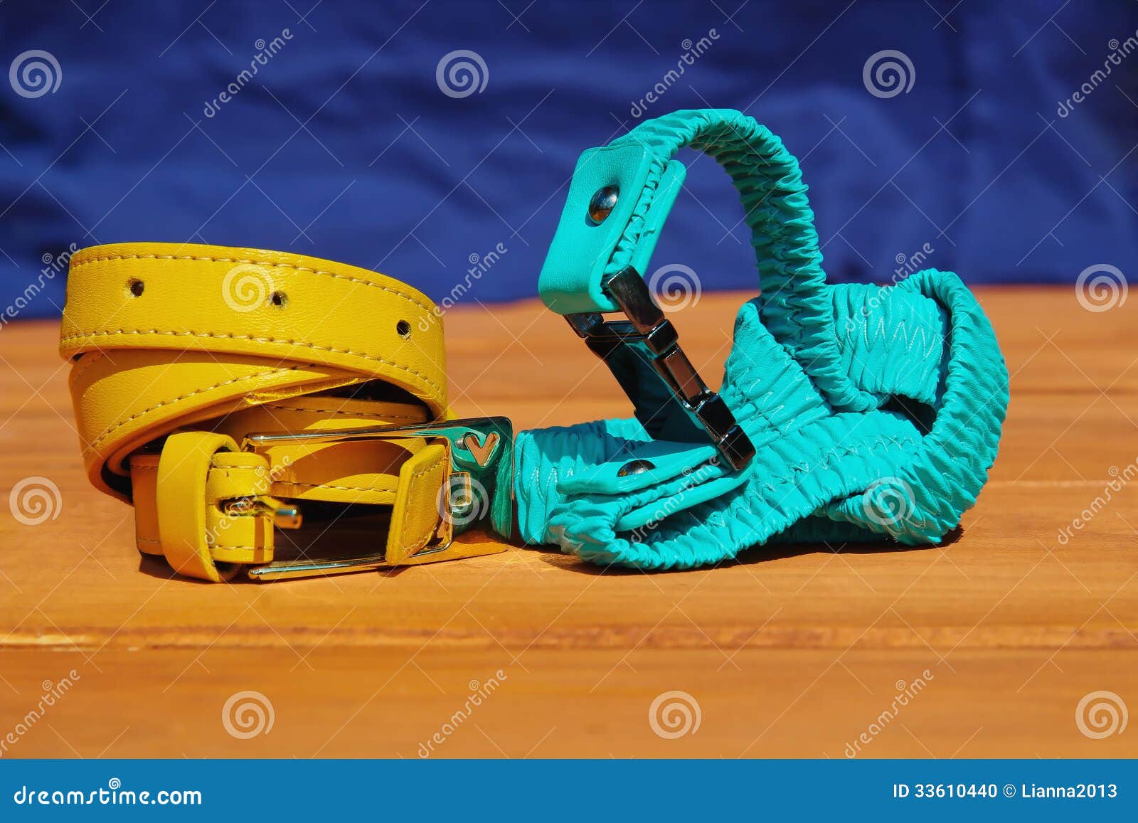 Two coloured leather belts stock photo. Image of strap - 33610440
