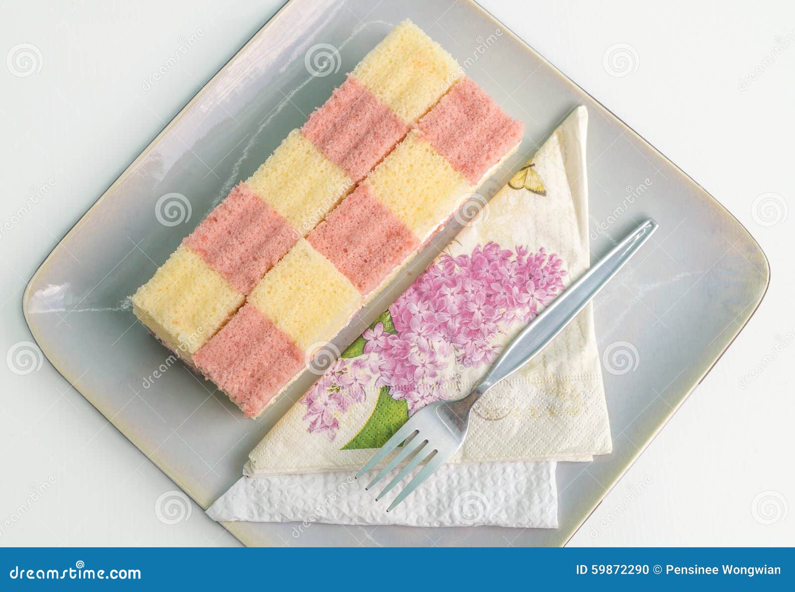 Two coloured sponge cake stock photo. Image of gourmet - 59872290