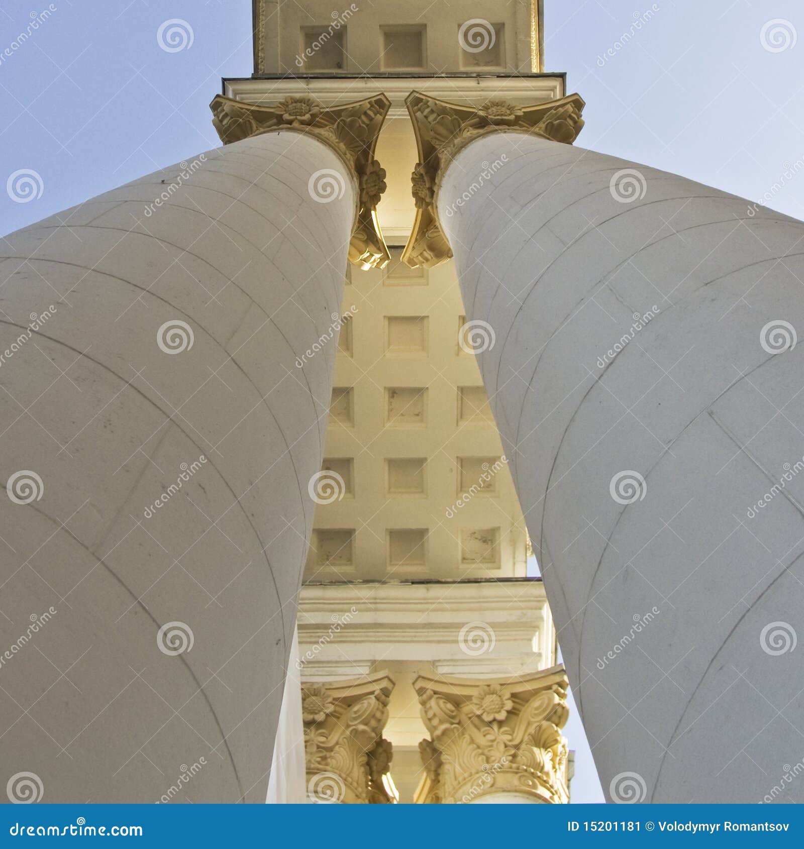Two columns stock image. Image of building, style, pavilion - 15201181