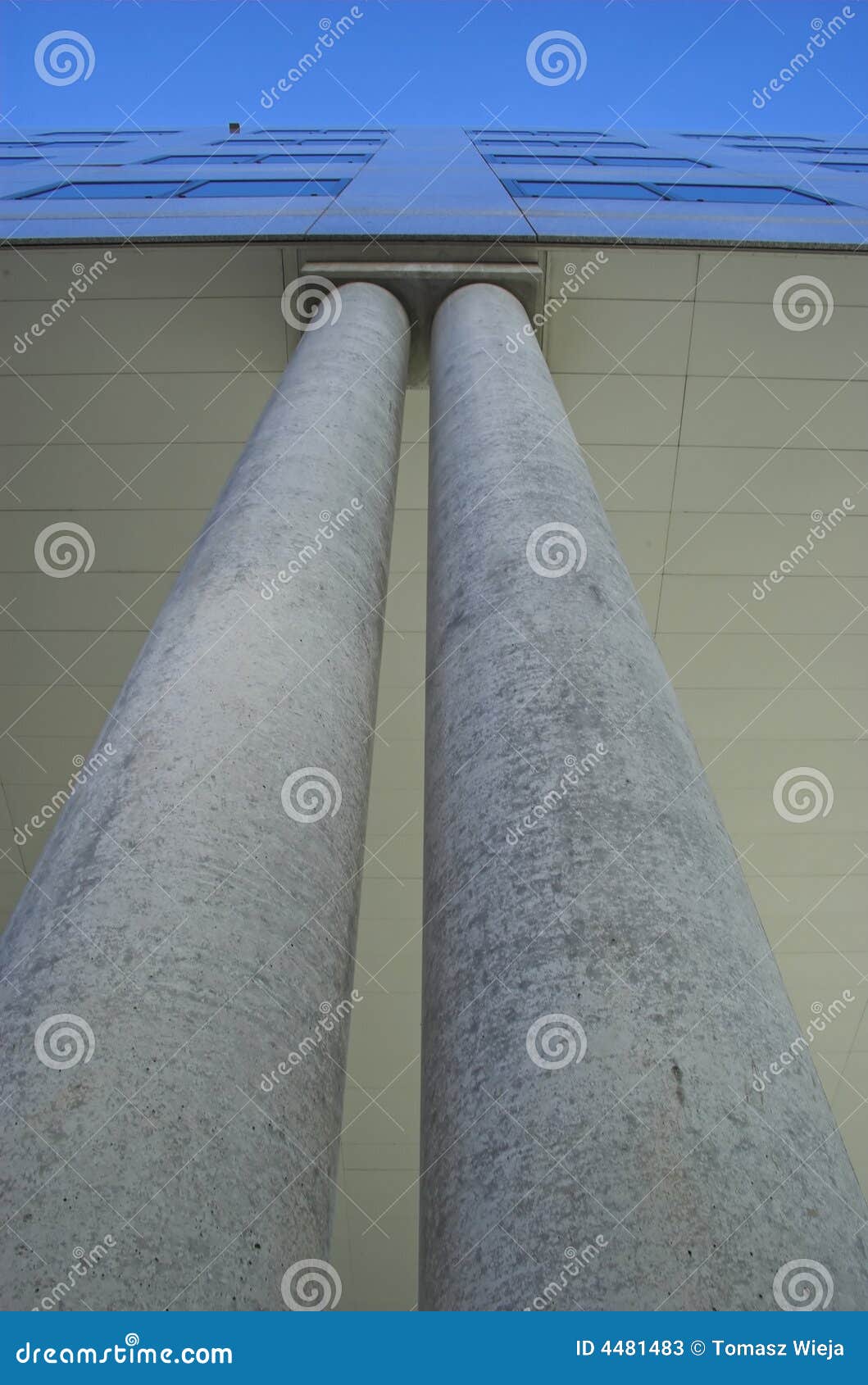 Two columns stock image. Image of double, construction - 4481483