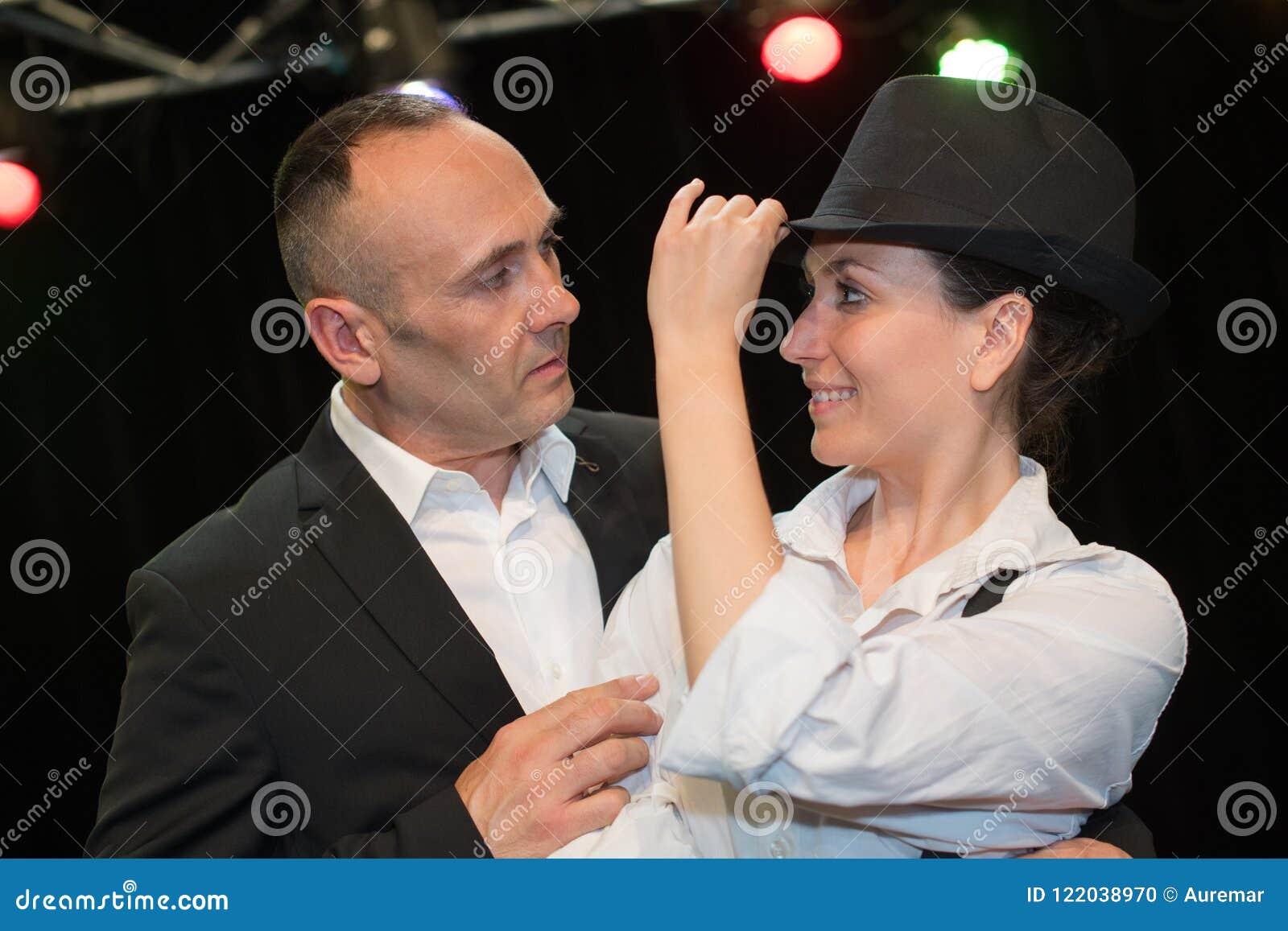 Two Comedian Actors on Stage Stock Photo - Image of comedy ...
