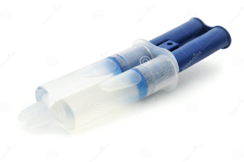 Two-component Epoxy Adhesive on a White Background Stock Image - Image ...
