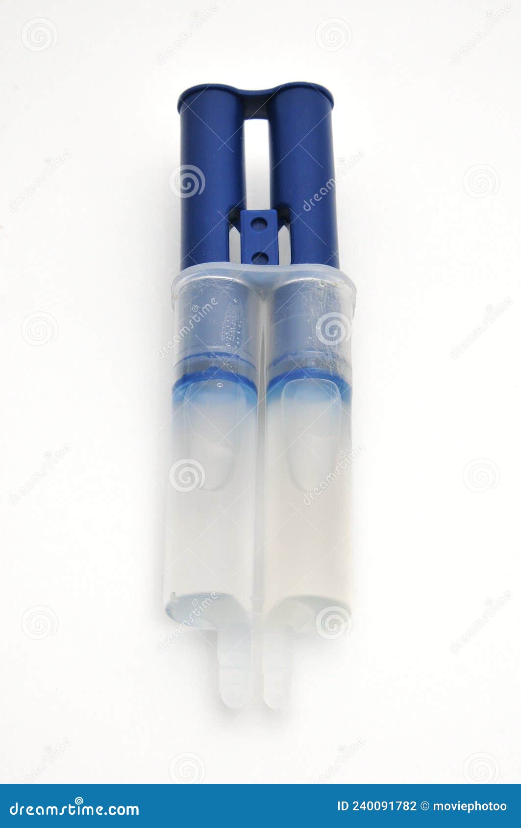 Two-component Epoxy Adhesive on a White Background Stock Photo - Image ...