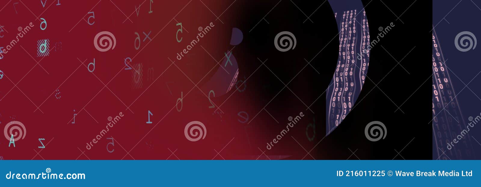 Computer Codes In Cells With Numbers On Black Background. Animation ...