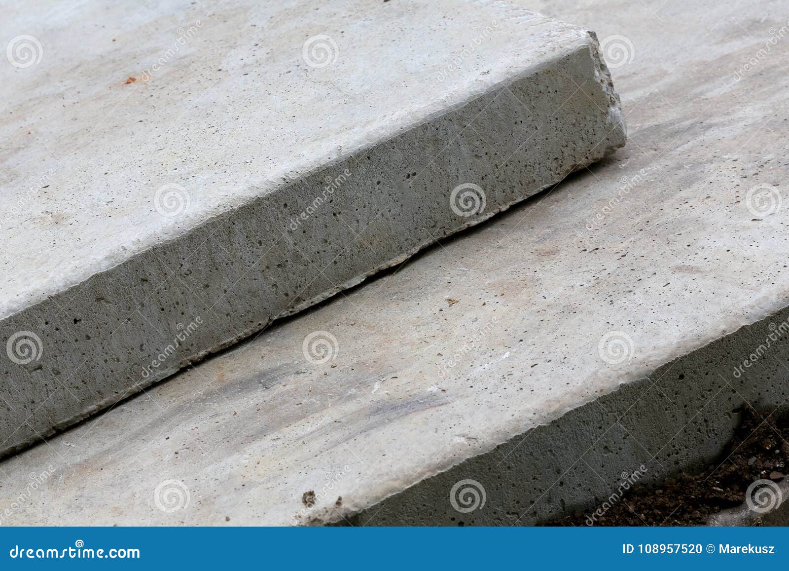 Two Concrete Slabs Placed on Top of Each Other Stock Photo - Image of ...