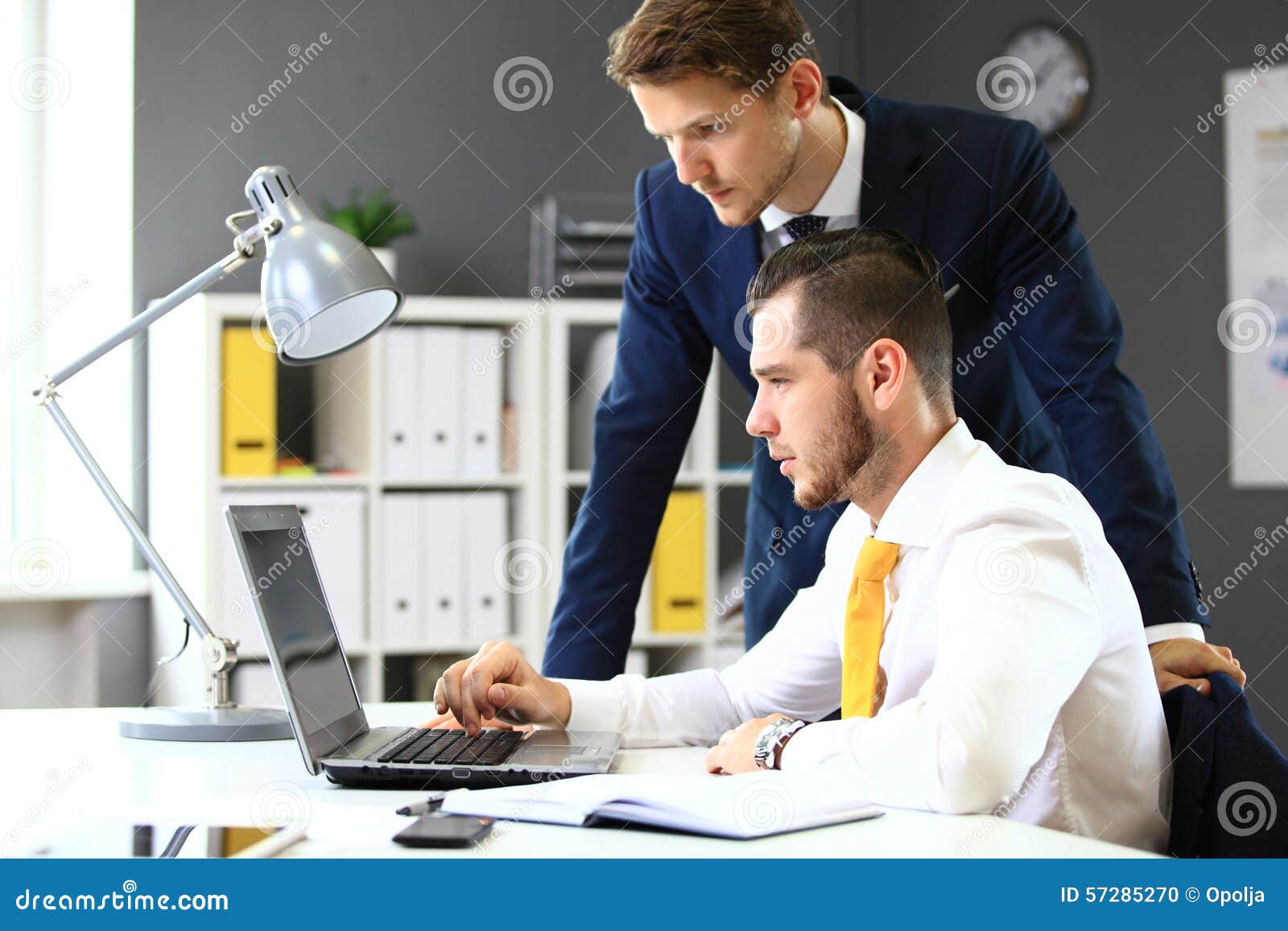 Two Confident Businessmen Networking Stock Photo - Image of ...