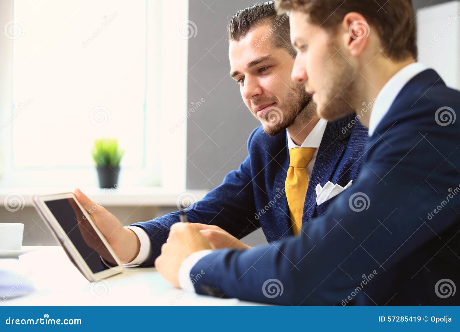 Two Confident Businessmen Networking Stock Image - Image of business ...