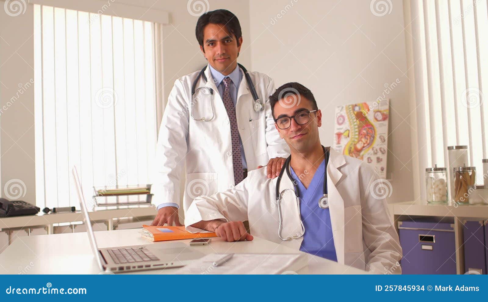 Two Confident Mexican Doctors in the Office Stock Footage - Video of ...