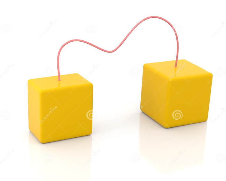 Two connected boxes stock illustration. Illustration of steps - 12103399