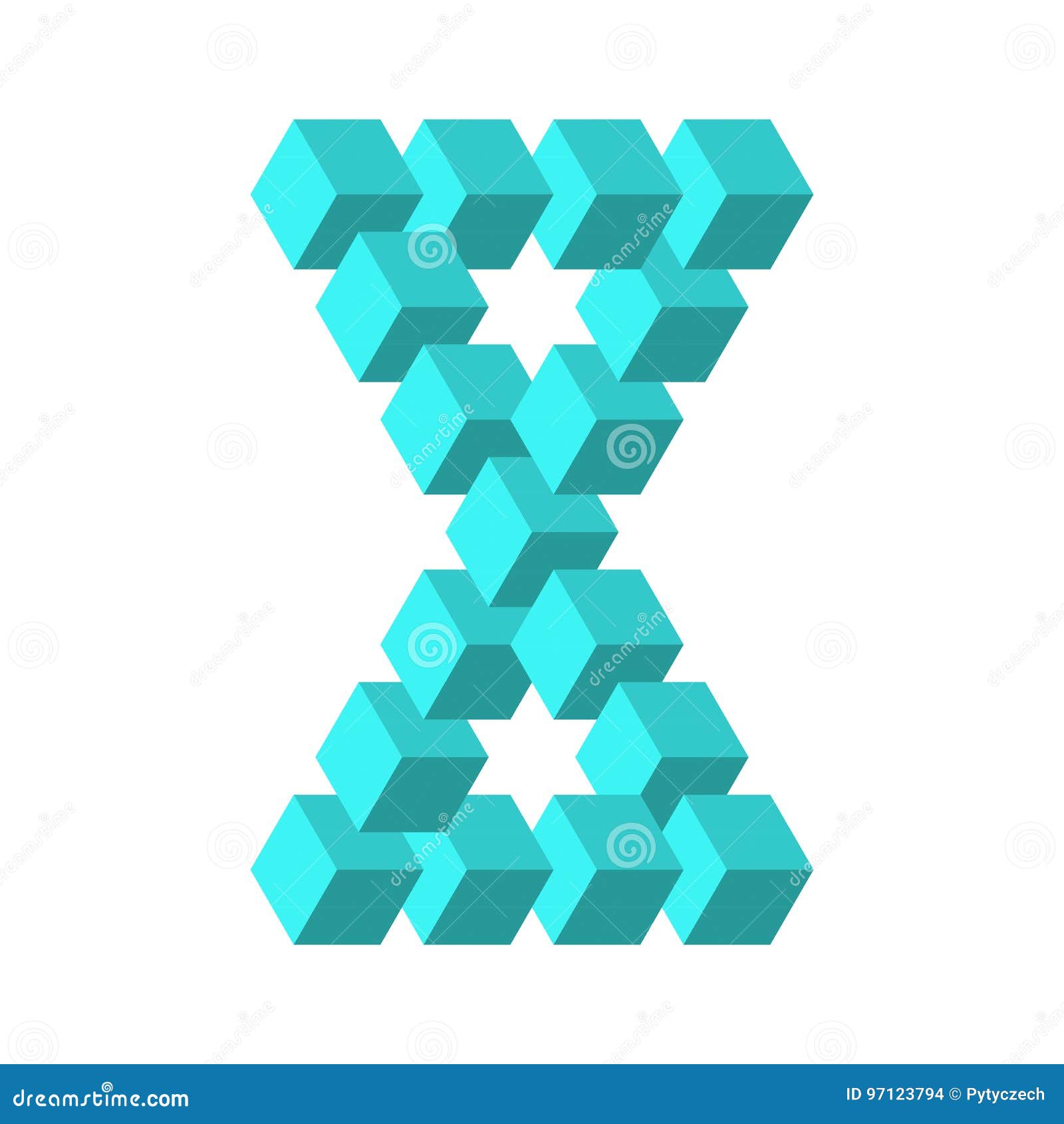 Impossible Triangles Optical Illusion Vector Illustration ...