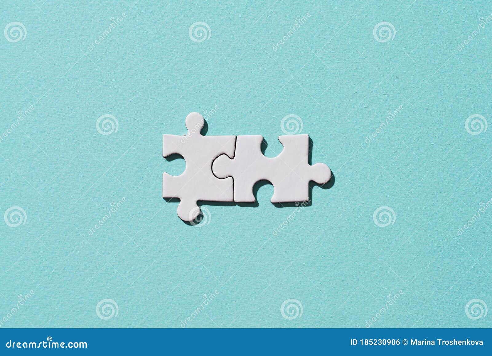 Two Connecting Puzzle Piece. Stock Photo - Image of piece, problem ...