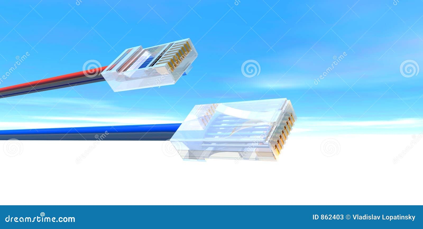 Two connectors stock illustration. Illustration of cable - 862403