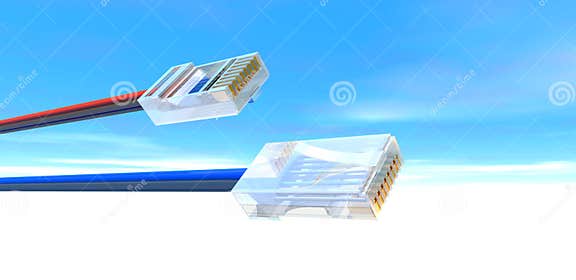 Two connectors stock illustration. Illustration of cable - 862403