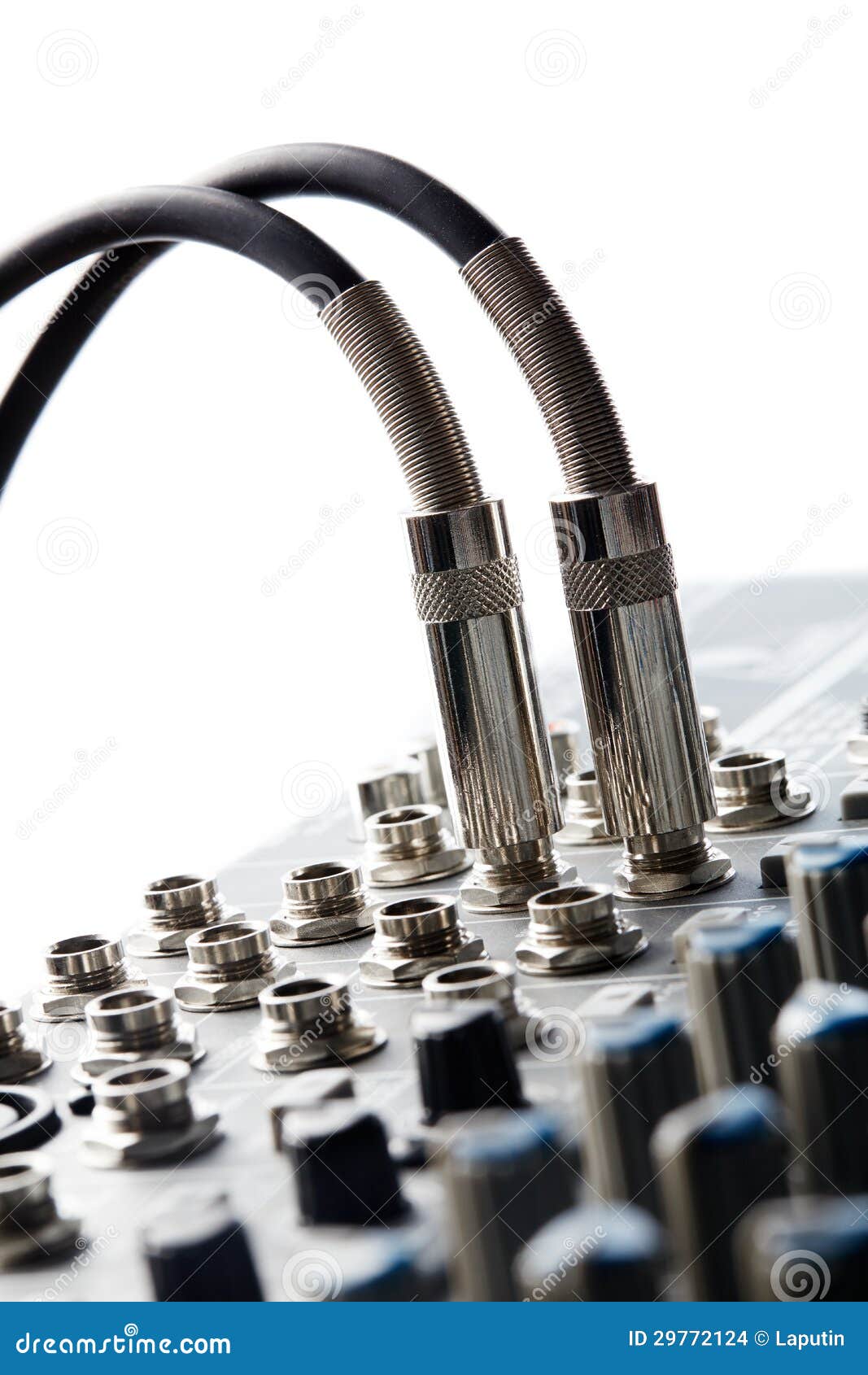 Audio connectors stock photo. Image of clubbing, electric - 29772124