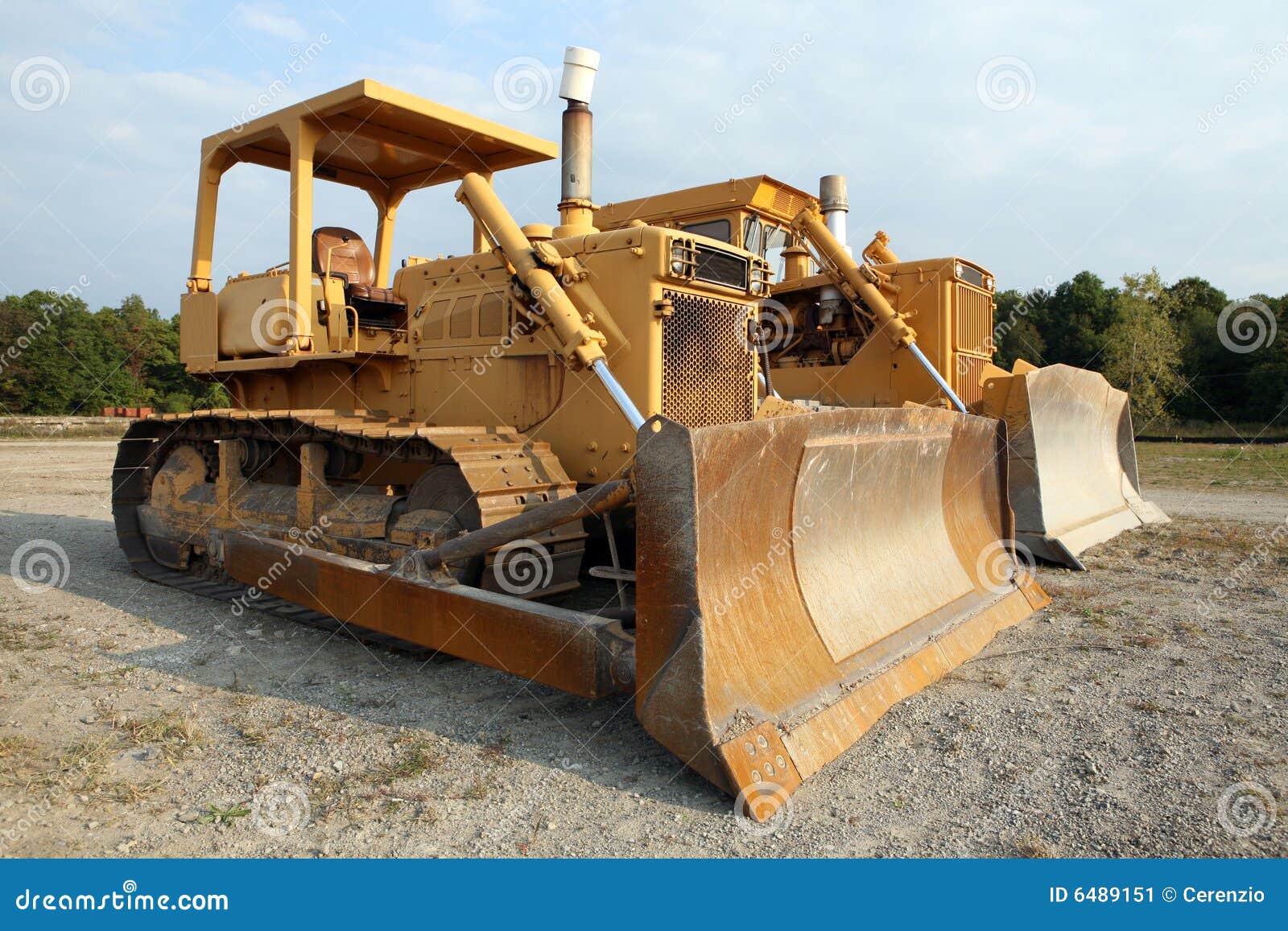 Two construction vehicles stock image. Image of powerful - 6489151
