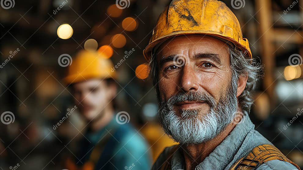 Skilled Construction Workers at a Busy Site Showcasing Teamwork and ...