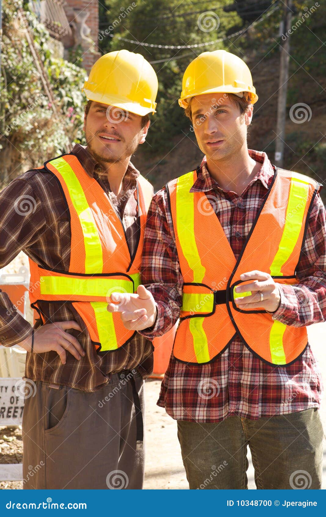 Two Construction Workers at the Job Stock Photo - Image of indoor ...