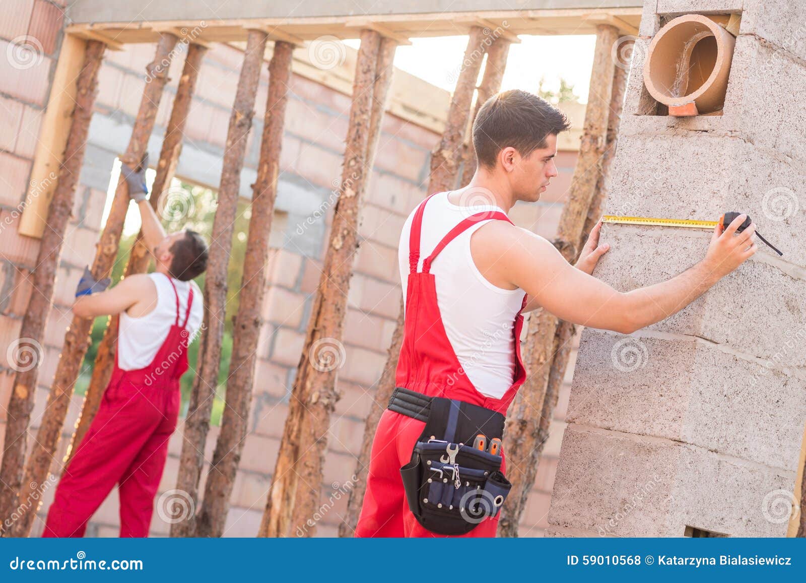 Two construction workers stock photo. Image of employee - 59010568